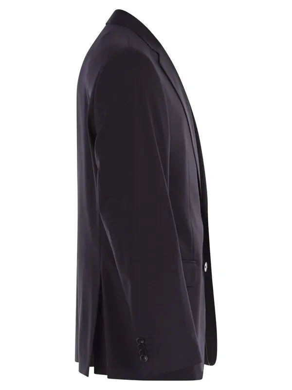 BOSS Slim Fit Blazer In Virgin Wool Serge