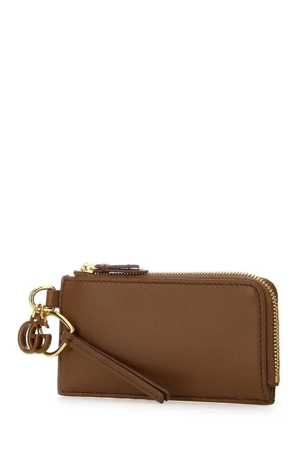 Gucci Caramel Leather Card Holder