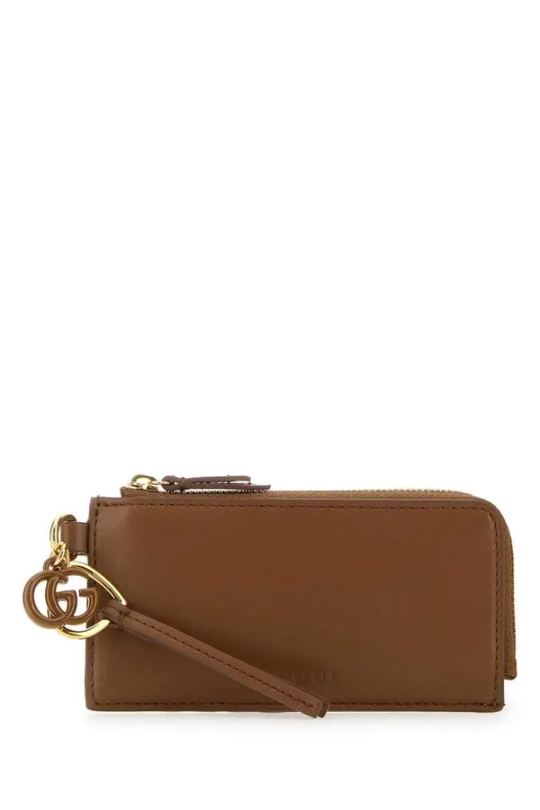 Gucci Caramel Leather Card Holder - Brown