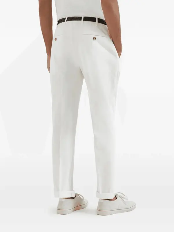 Brunello Cucinelli Dyed Trousers - White