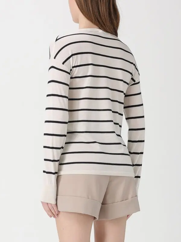 Max Mara Striped Cashmere And Silk Pullover