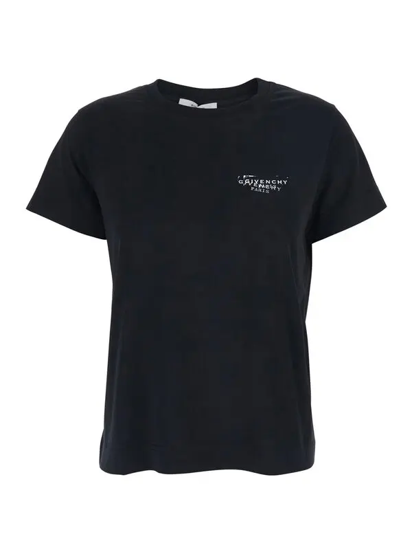 Givenchy T-shirt With Logo On Front And Back For - Black