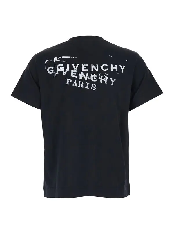 Givenchy T-shirt With Logo On Front And Back For - Black