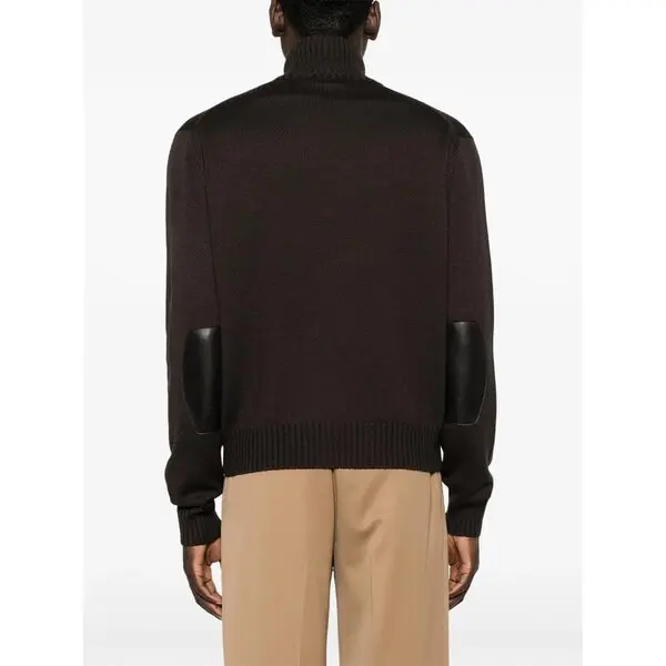 TOM FORD High-neck Zip-up Cardigan - Brown