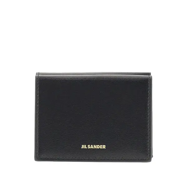 JIL SANDER Leather Mini Wallet - Black