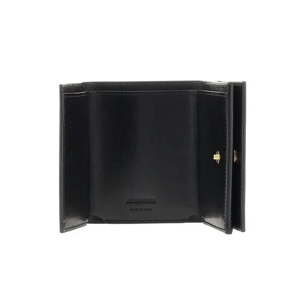 JIL SANDER Leather Mini Wallet - Black