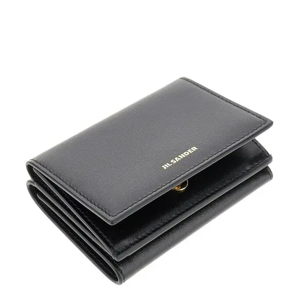 JIL SANDER Leather Mini Wallet - Black