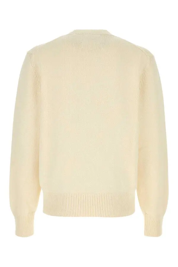 JIL SANDER Ivory Cotton Sweater - White