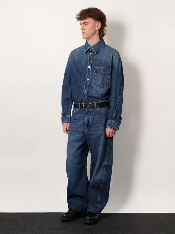 Givenchy Twisted Stone-washed Denim Jeans
