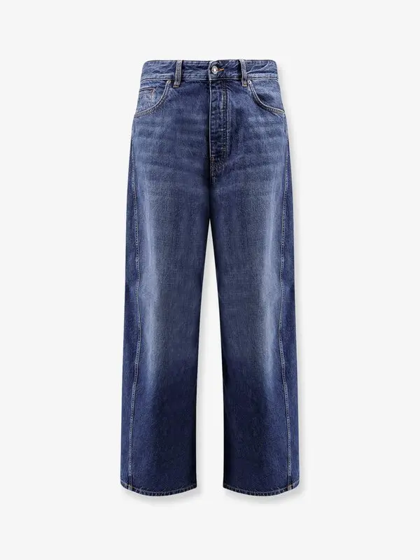 Givenchy Twisted Stone-washed Denim Jeans - Blue