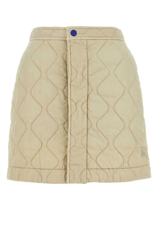 Burberry Sand Nylon Mini Skirt