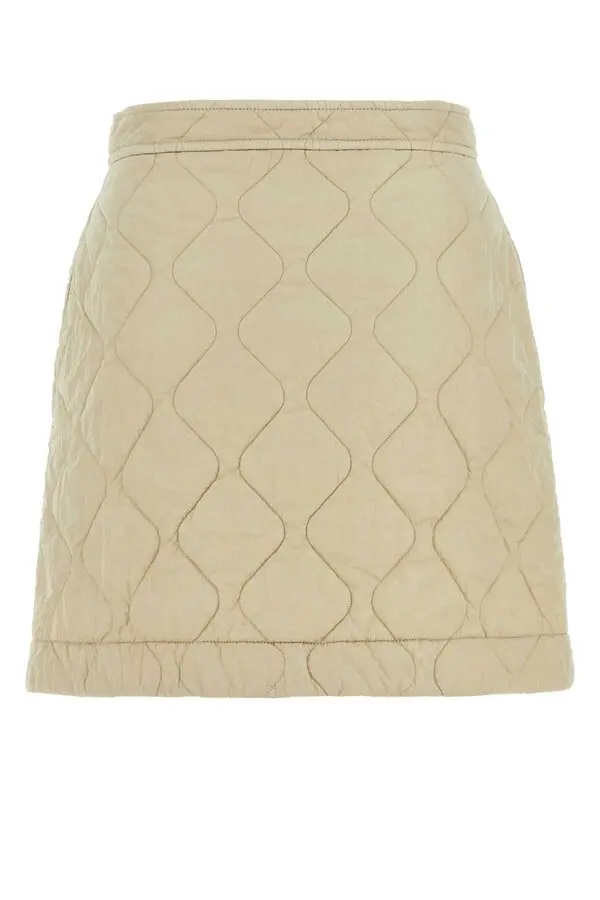 Burberry Sand Nylon Mini Skirt