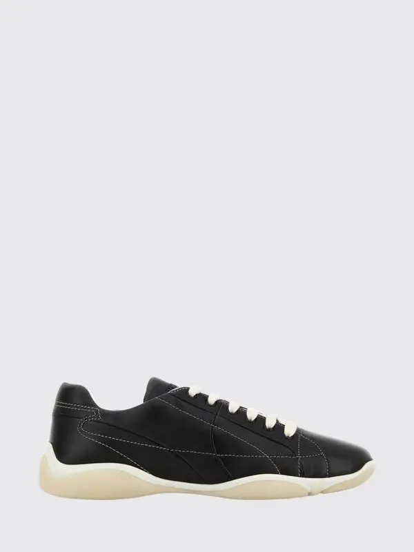 Prada Nappa Leather Sneakers - Black