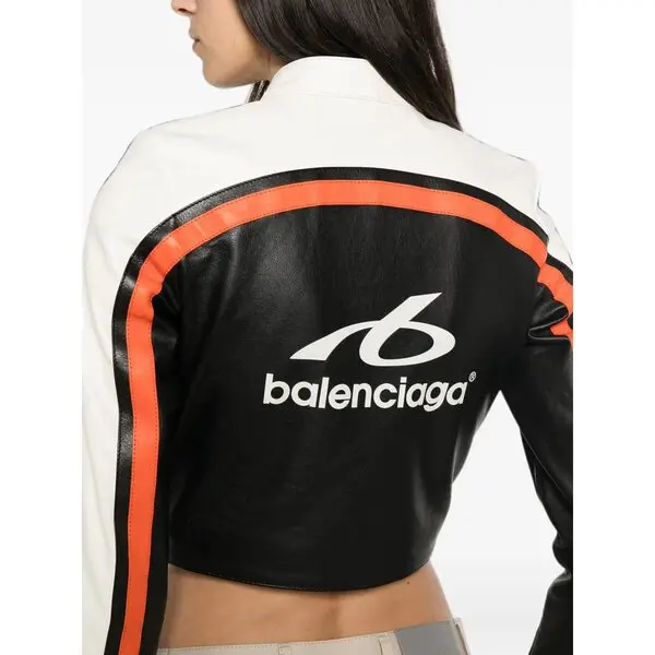 Balenciaga Cropped Leather Jacket