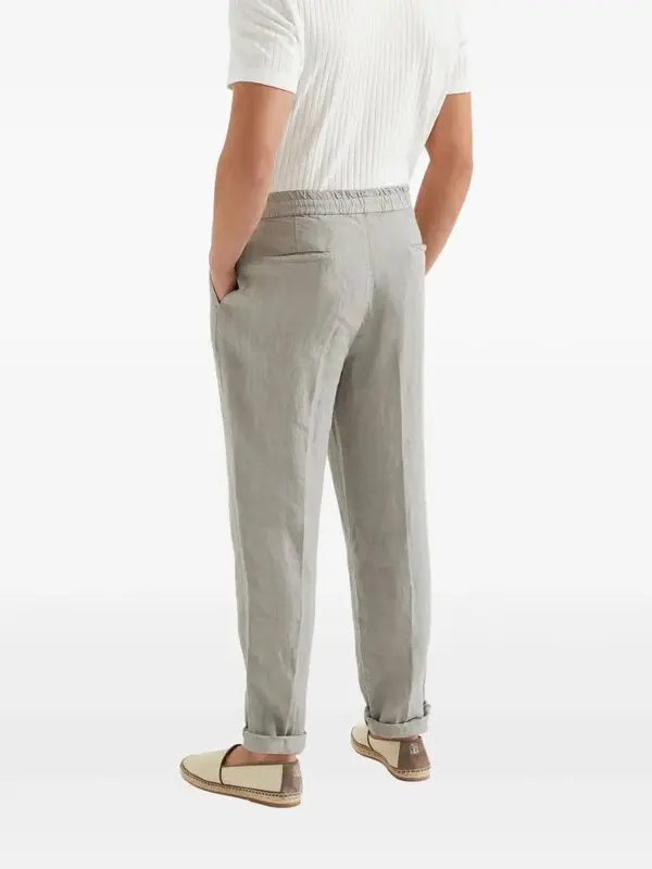 Brunello Cucinelli Tapered Trousers With Drawstring