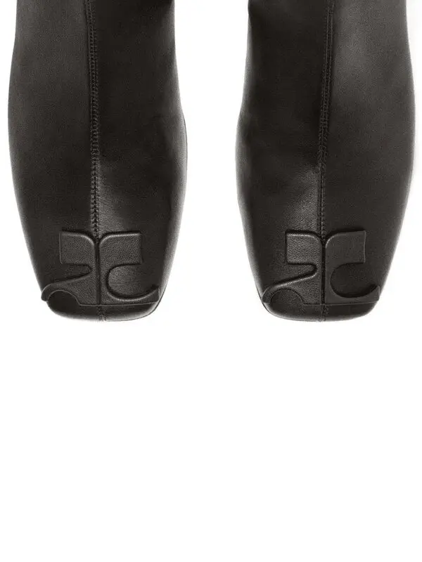COURREGES Reedition Ankle Boots With 70mm Block Heel