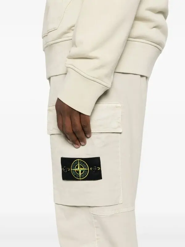 Stone Island Cargo Pants In Organic Cotton