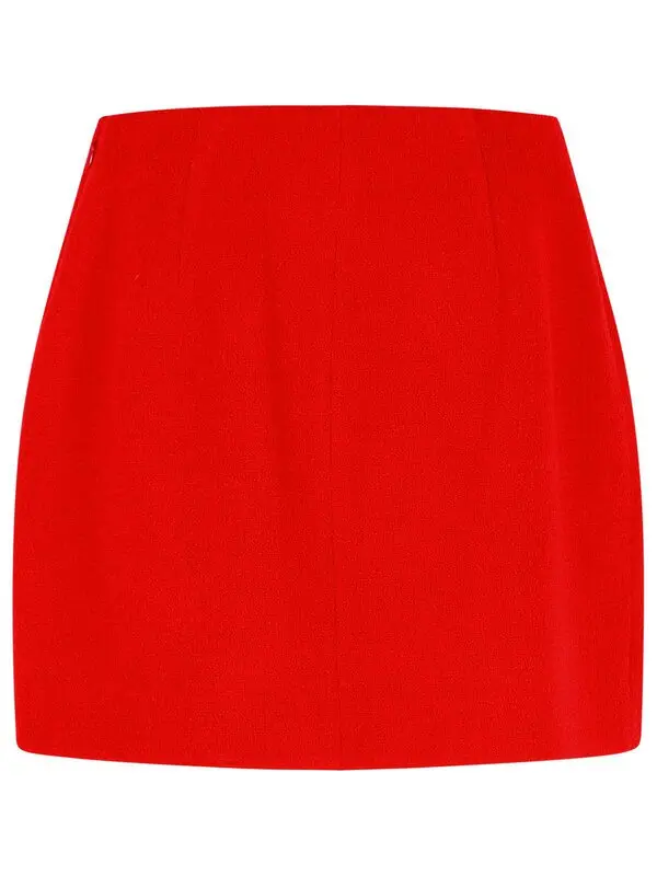 Balmain Short Skirt In Virgin Wool