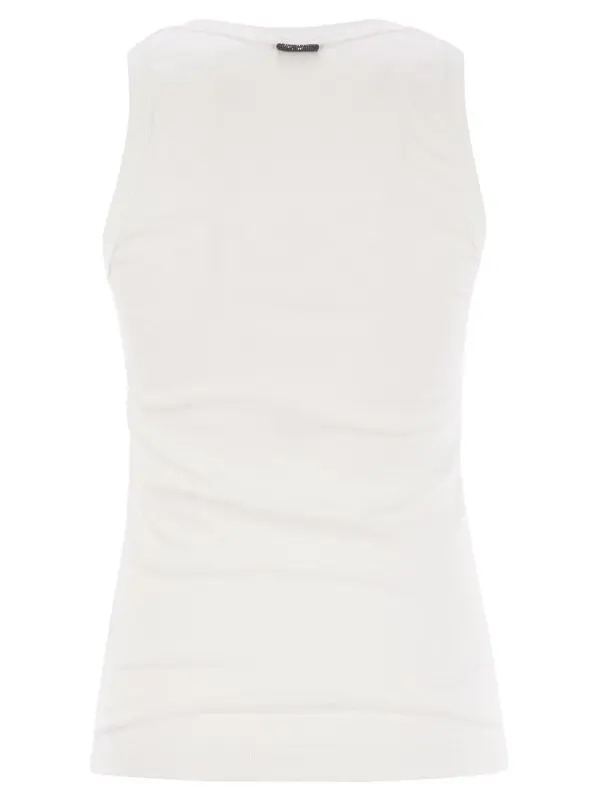 Brunello Cucinelli Ribbed Jersey Top