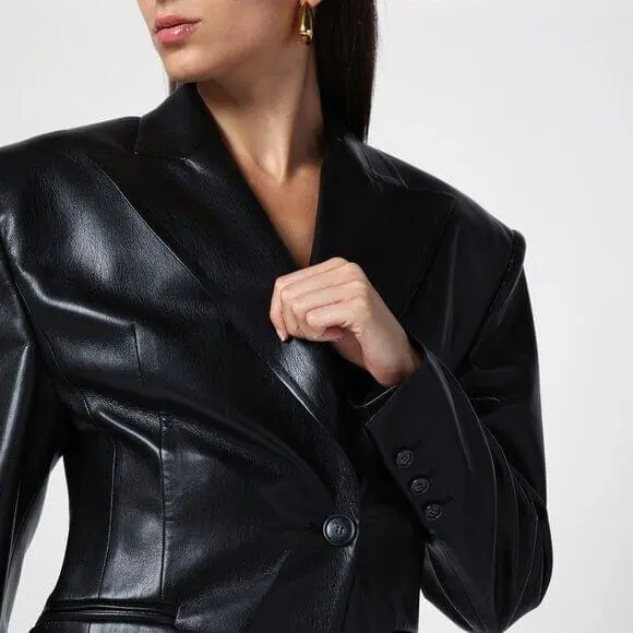 Andamane Leatherette Ottavia Jacket