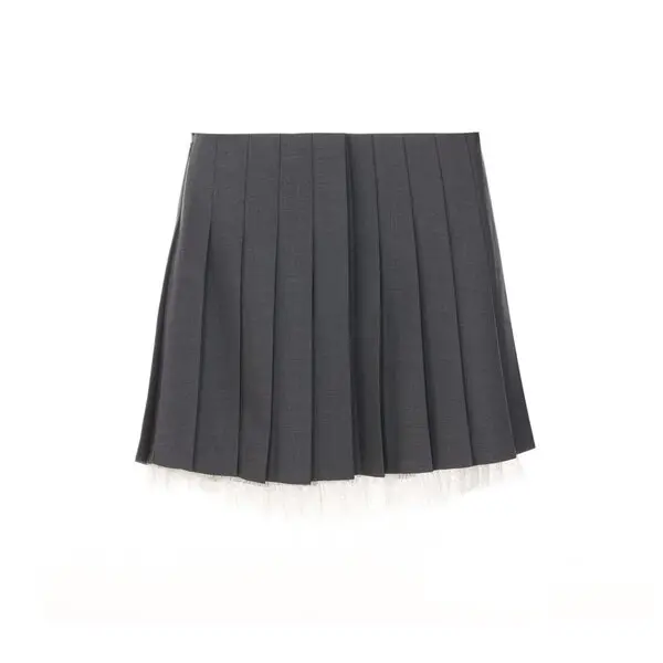 SELF-PORTRAIT Pleated Mini Skirt