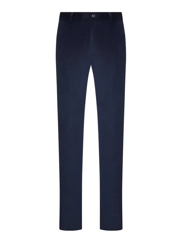 Etro Slim Fit Corduroy Trousers - Blue