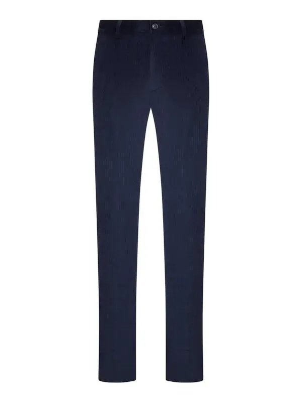 Etro Slim Fit Corduroy Trousers - Blue