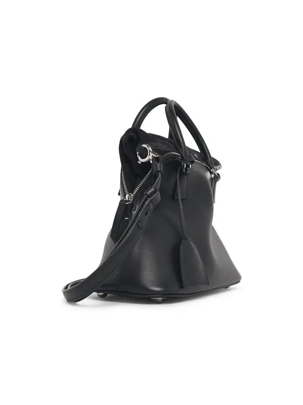 MAISON MARGIELA 5ac Soft' Dark Grey Leather Mini Bag - Gray