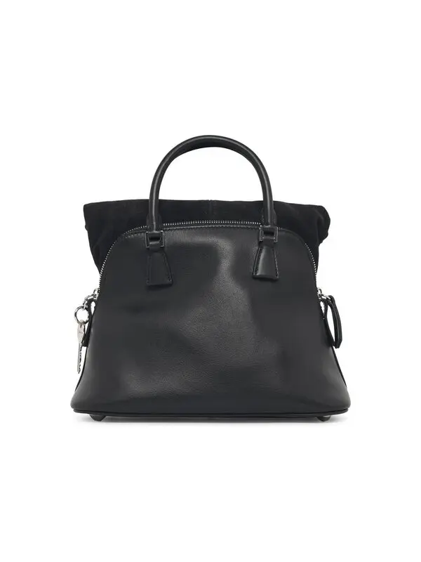 MAISON MARGIELA 5ac Soft' Dark Grey Leather Mini Bag - Gray