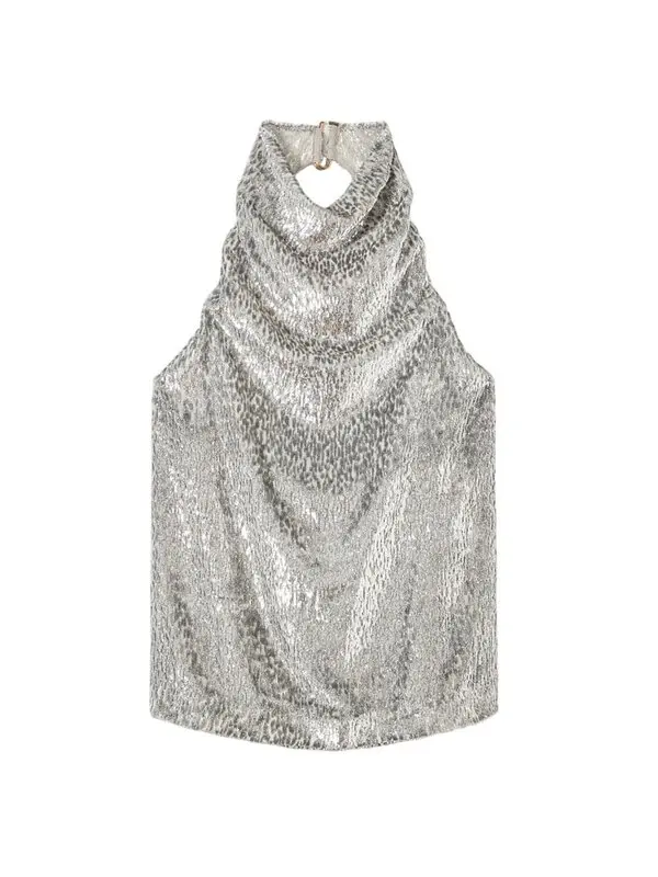 Stella McCartney Metallic Halterneck Top
