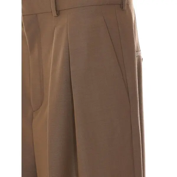 Saint Laurent Wool And Mohair Wide Pants