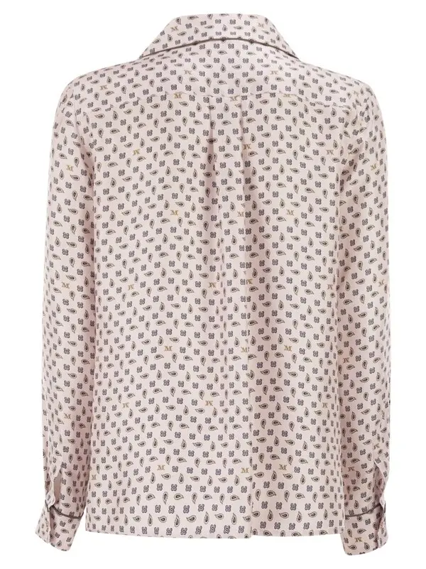Max Mara Mxmdisco Semi-fitted Printed Silk Shirt