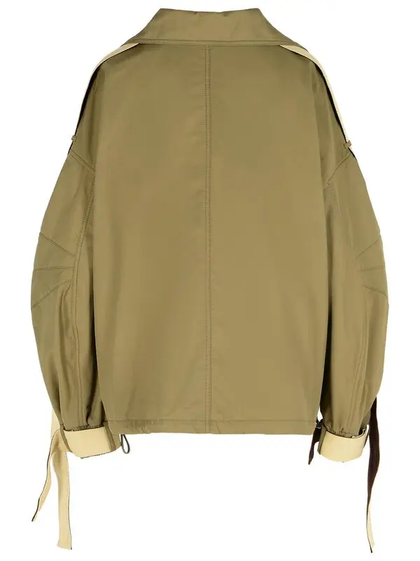 Attico Cotton Blend Jacket - Green