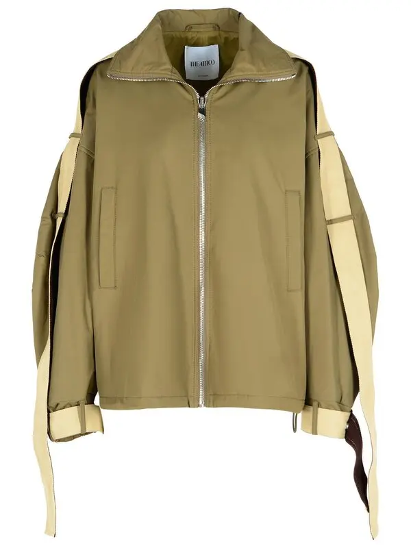 Attico Cotton Blend Jacket - Green