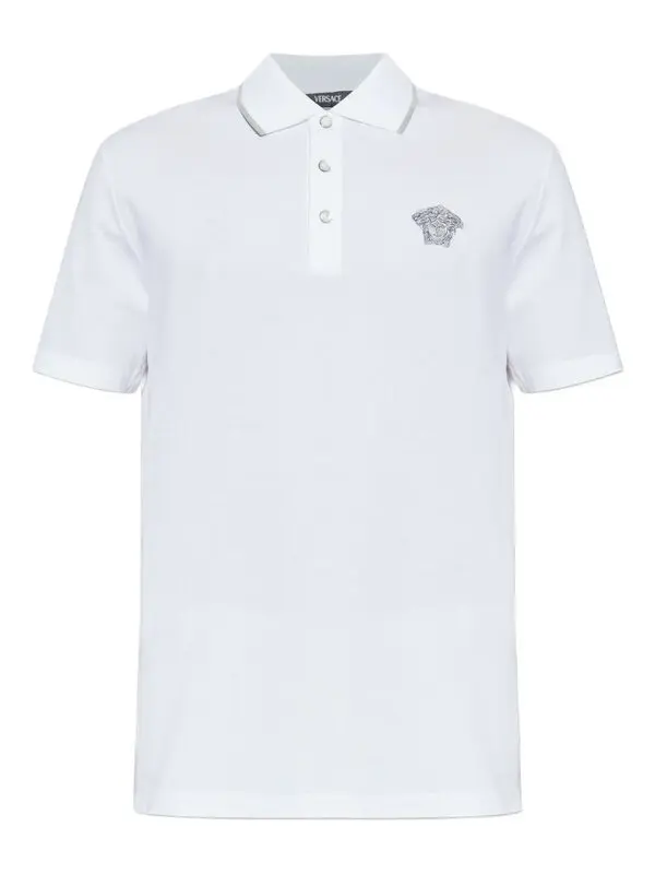 Versace Medusa Polo Shirt - White