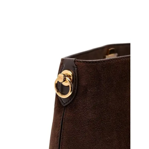 Dolce & Gabbana Suede Cross Body Bag - Brown