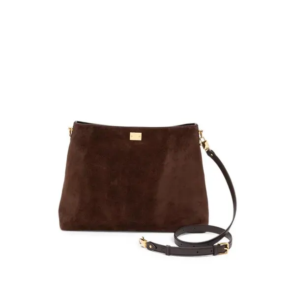 Dolce & Gabbana Suede Cross Body Bag - Brown