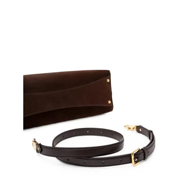 Dolce & Gabbana Suede Cross Body Bag - Brown