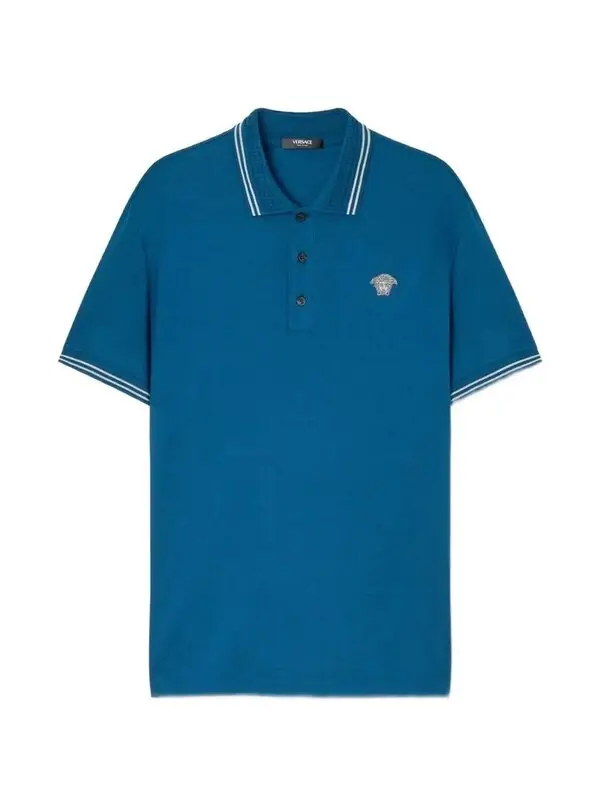 Versace Medusa Polo Shirt - Blue