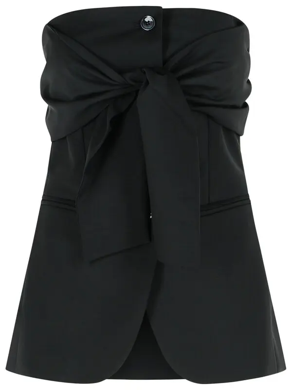 Max Mara Veruska' Virgin Wool Bustier Top