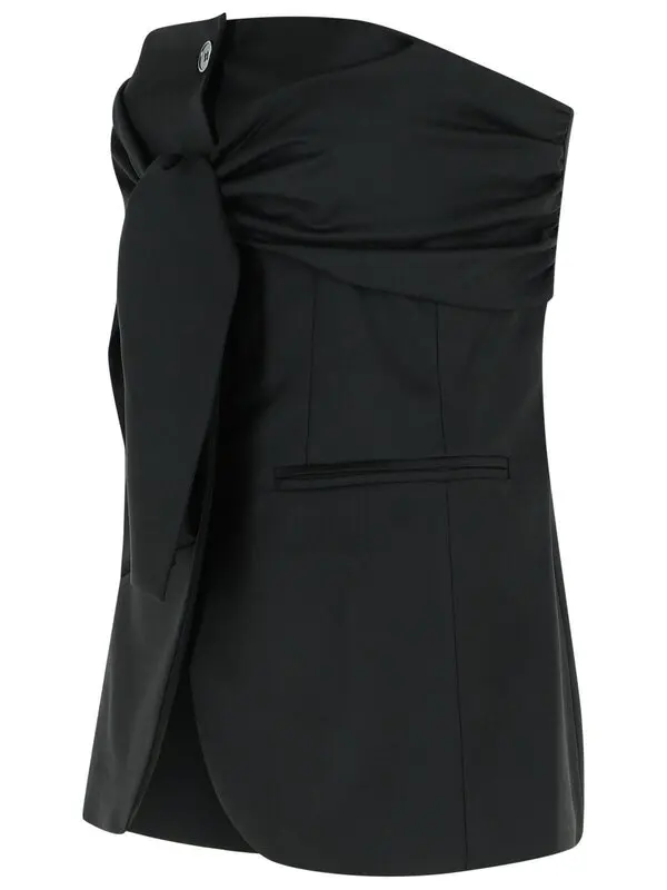 Max Mara Veruska' Virgin Wool Bustier Top