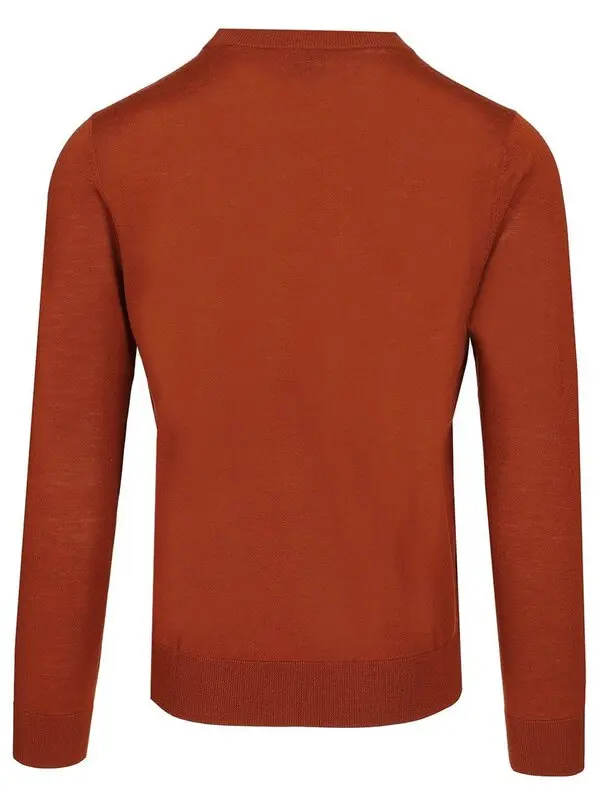 Paul Smith Merino Wool Crew Neck Sweater - Orange