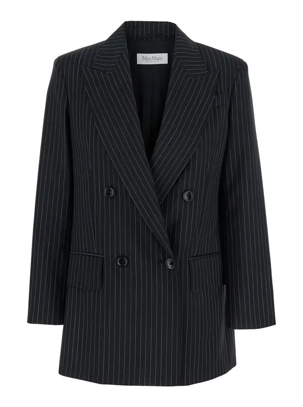 Max Mara Wool Striped Jacket - Multicolor