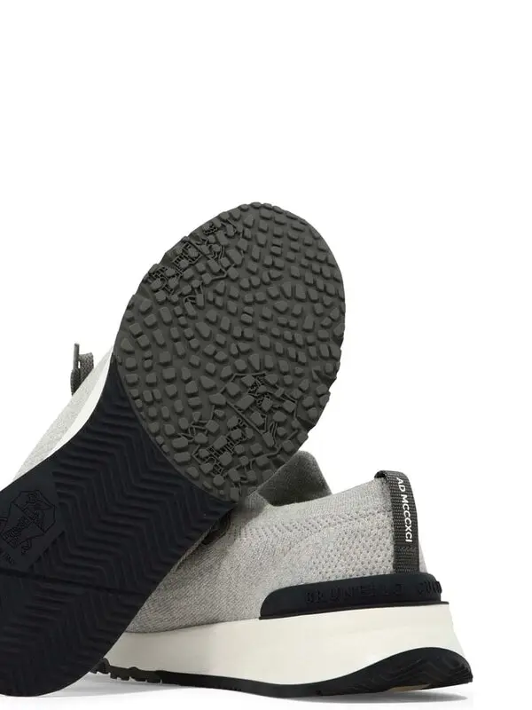 Brunello Cucinelli Knitted Low Top Sneakers
