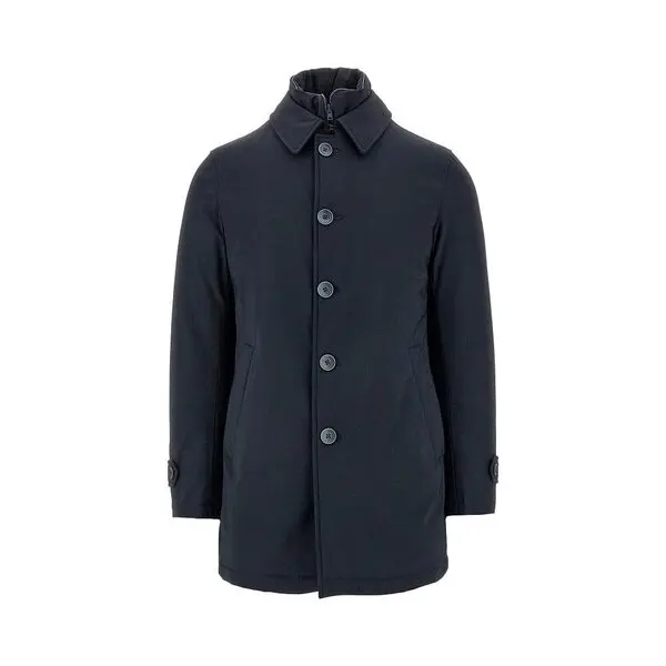 Herno Sub-zero Padded Single-breasted Coat - Blue