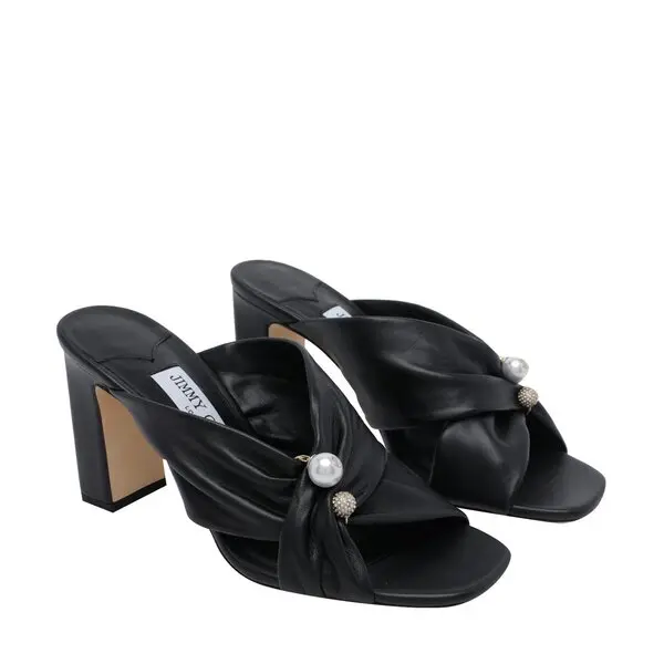 JIMMY CHOO Rafi Pump Sandals - Black