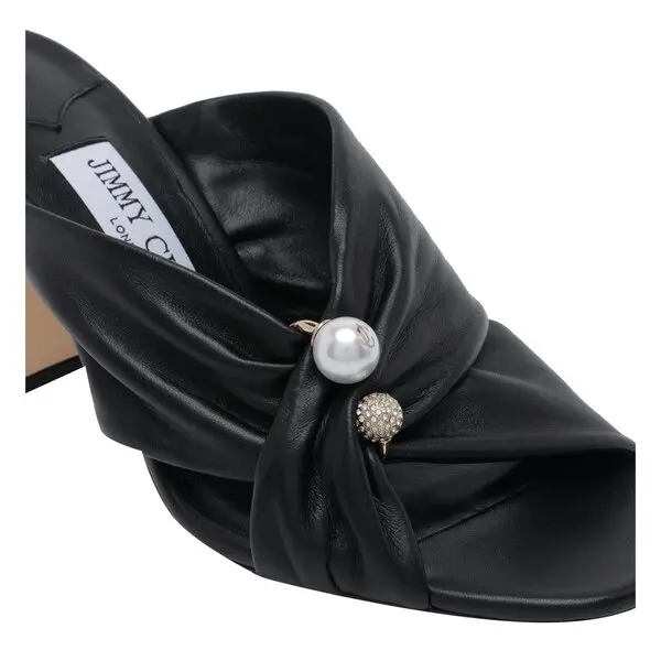 JIMMY CHOO Rafi Pump Sandals - Black