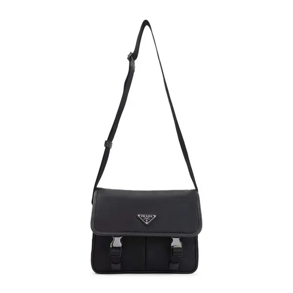 Prada Re-nylon Messenger Bag - Black