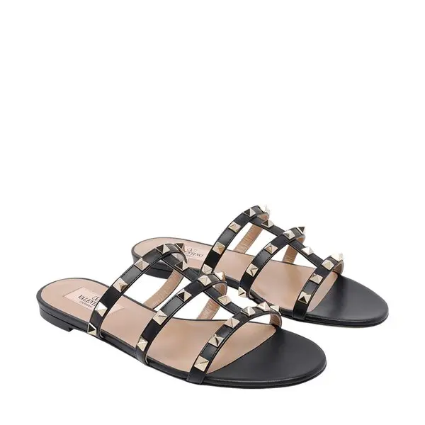 Valentino Garavani Rockstud Sandals - Black