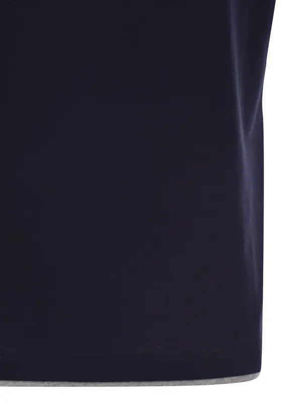 Brunello Cucinelli Slim Fit Crew-neck T-shirt In Lightweight Cotton Jersey - Blue